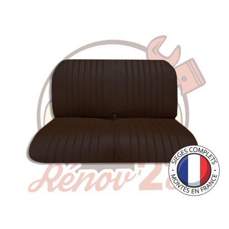 Banquette 2CV Skai noir arrière avec rabat