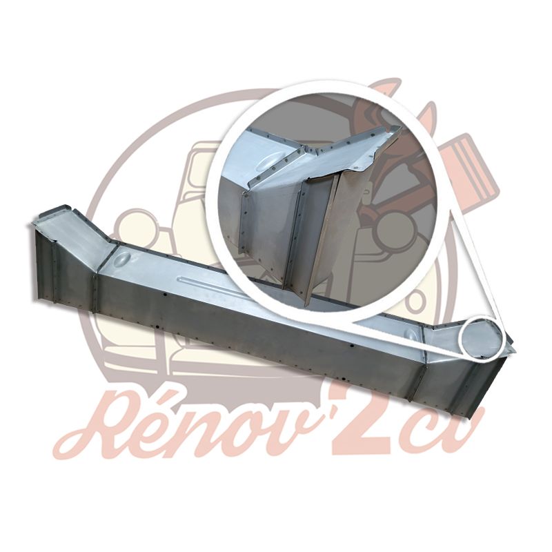 Caisson sous banquette arrière 2CV4 et 2CV6 assemblé
