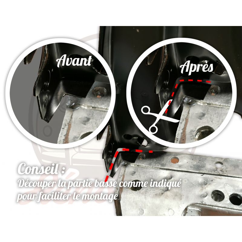 Front wing for right side 2cv latest model