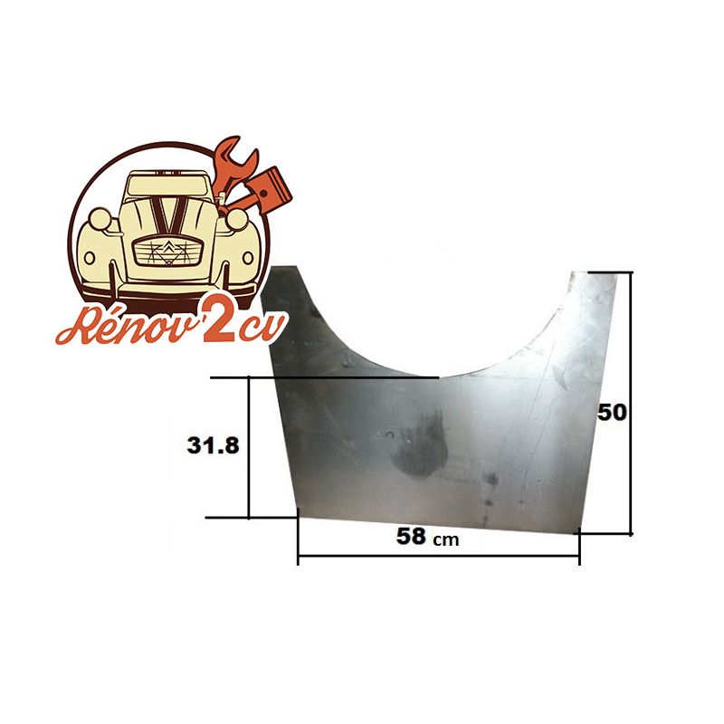 Tôle de réparation châssis 2CV Méhari Dyane