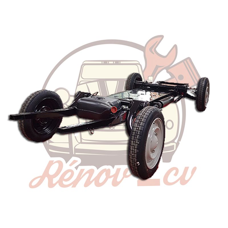 Kit châssis sur roues cataphorèse après 1970 pour 2CV Méhari Dyane