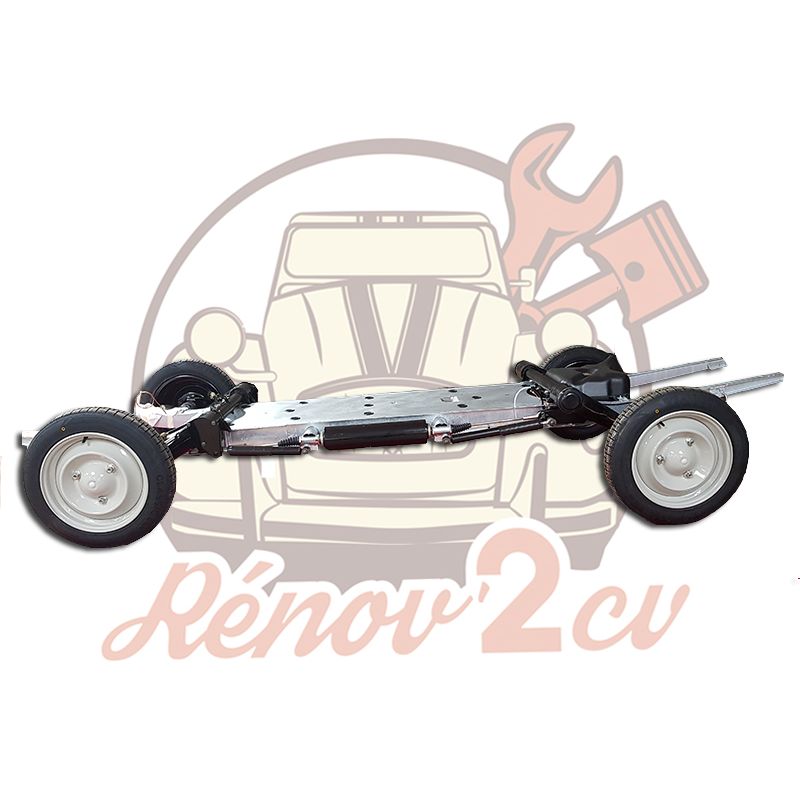 Kit châssis sur roues galvanisé après 1970 pour 2CV Méhari Dyane