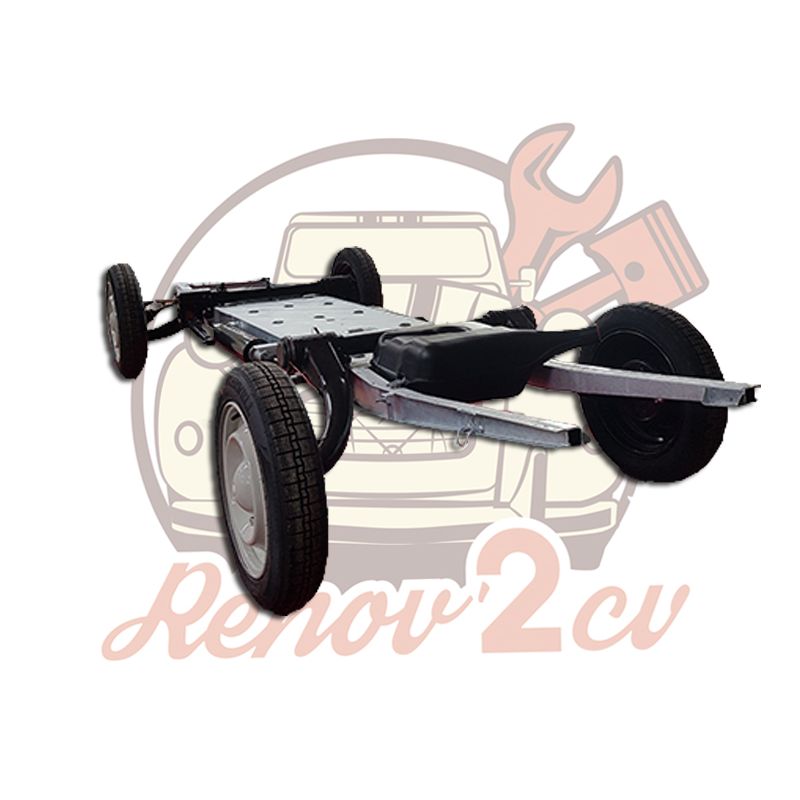 Kit châssis sur roues galvanisé après 1970 pour 2CV Méhari Dyane