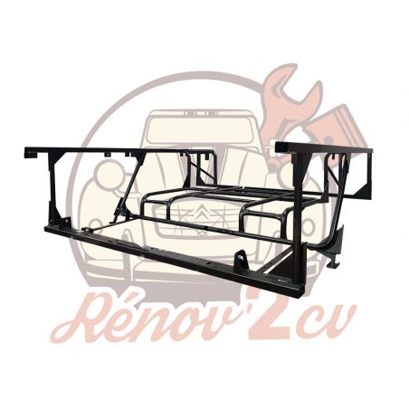 Châssis tubulaire arrière Méhari peinture époxy noir