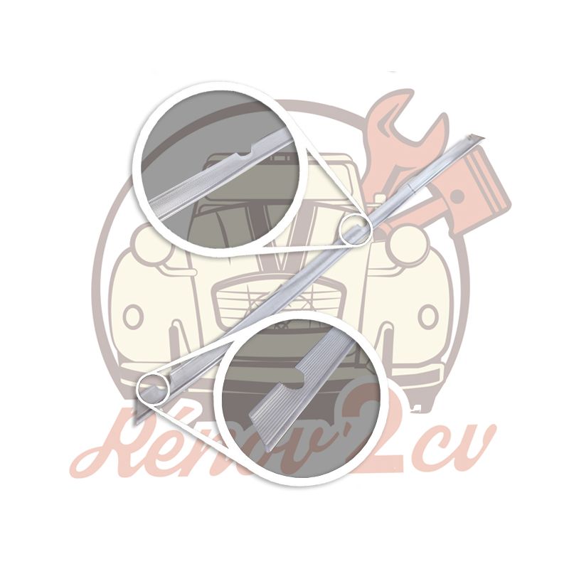 Moulure aile arrière translucide pour 2CV