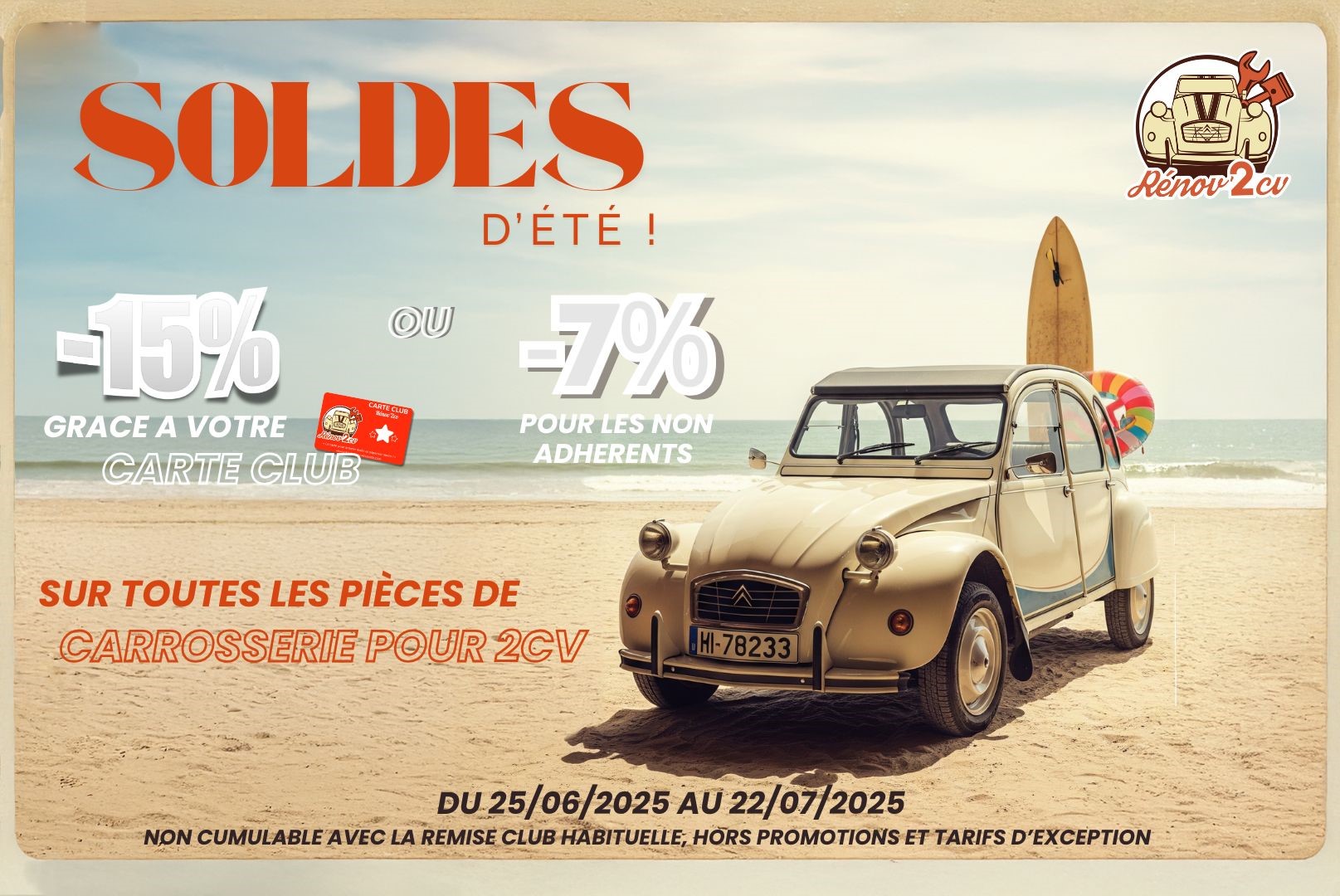 Carrosserie 2cv - RENOV 2CV